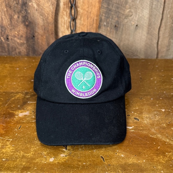 Wimbledon | Accessories | Wimbledon Black Logo Cap Nwt | Poshmark